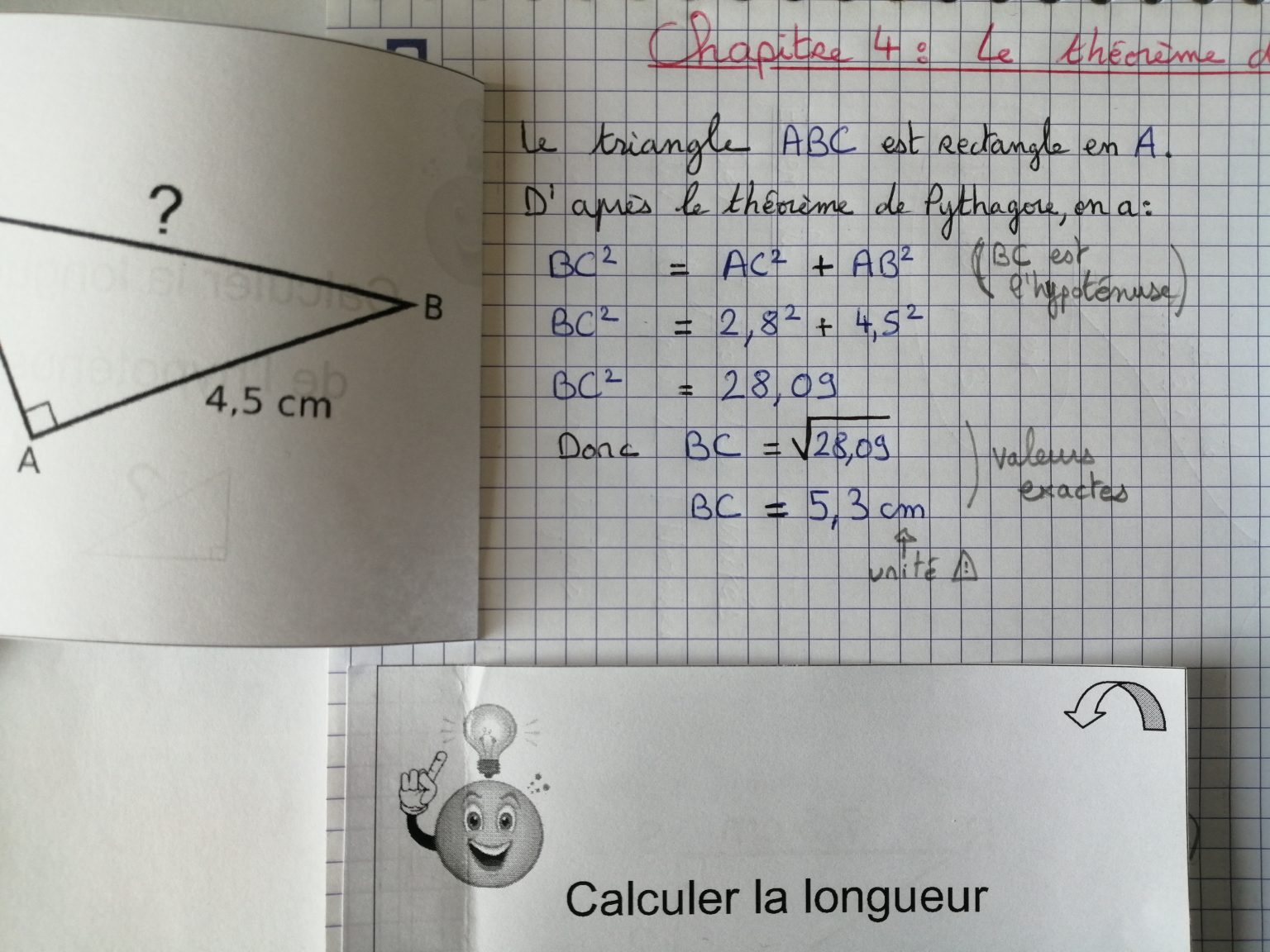 3e Chapitre 4 : Théorème de Pythagore – Formimaths